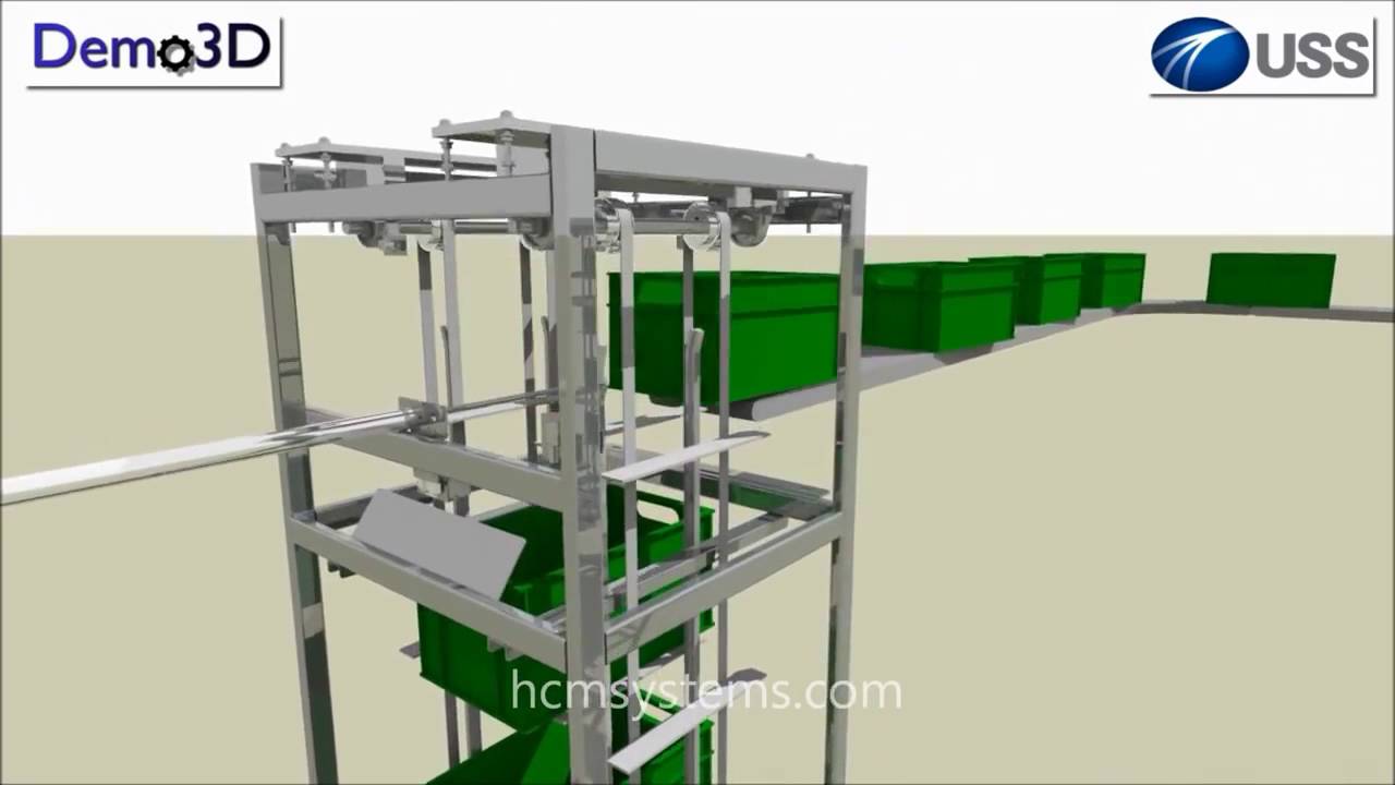 United Sortation Solutions Vertical Indexing Conveyor - YouTube