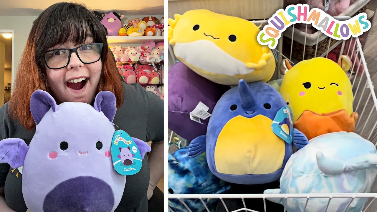squishmail & finding Zumirez the Purple Bat | Select Series & New ...