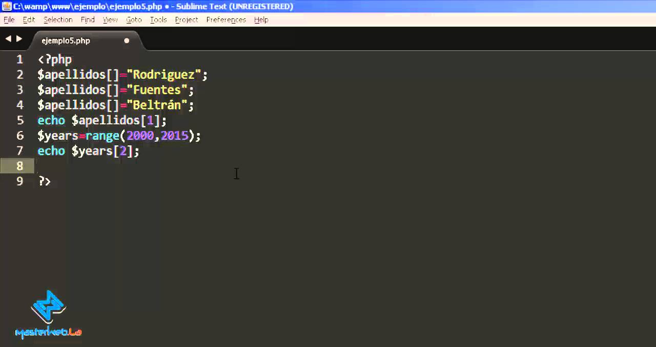 PHP-Arreglos parte 1 - YouTube
