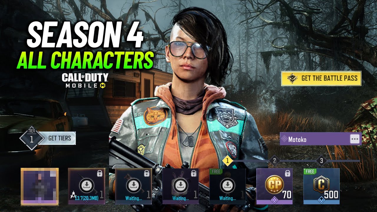 Season 4 All Characters & Battle Pass CODM - COD Mobile S4 - YouTube