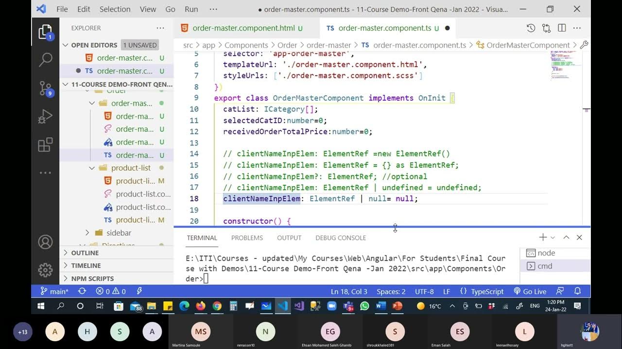 Angular - Day 3- P5 (Components Interaction - @Viewchild) - YouTube