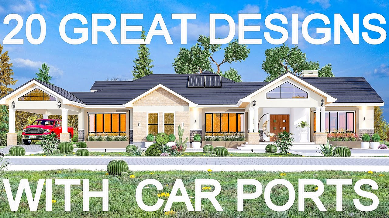 Beautifully Designed Houses with car ports | House Design with Floor ...