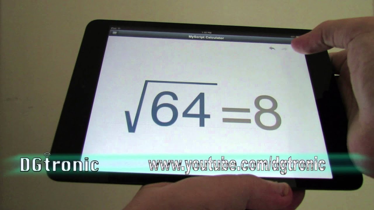 ipad app review - myscript calculator - YouTube