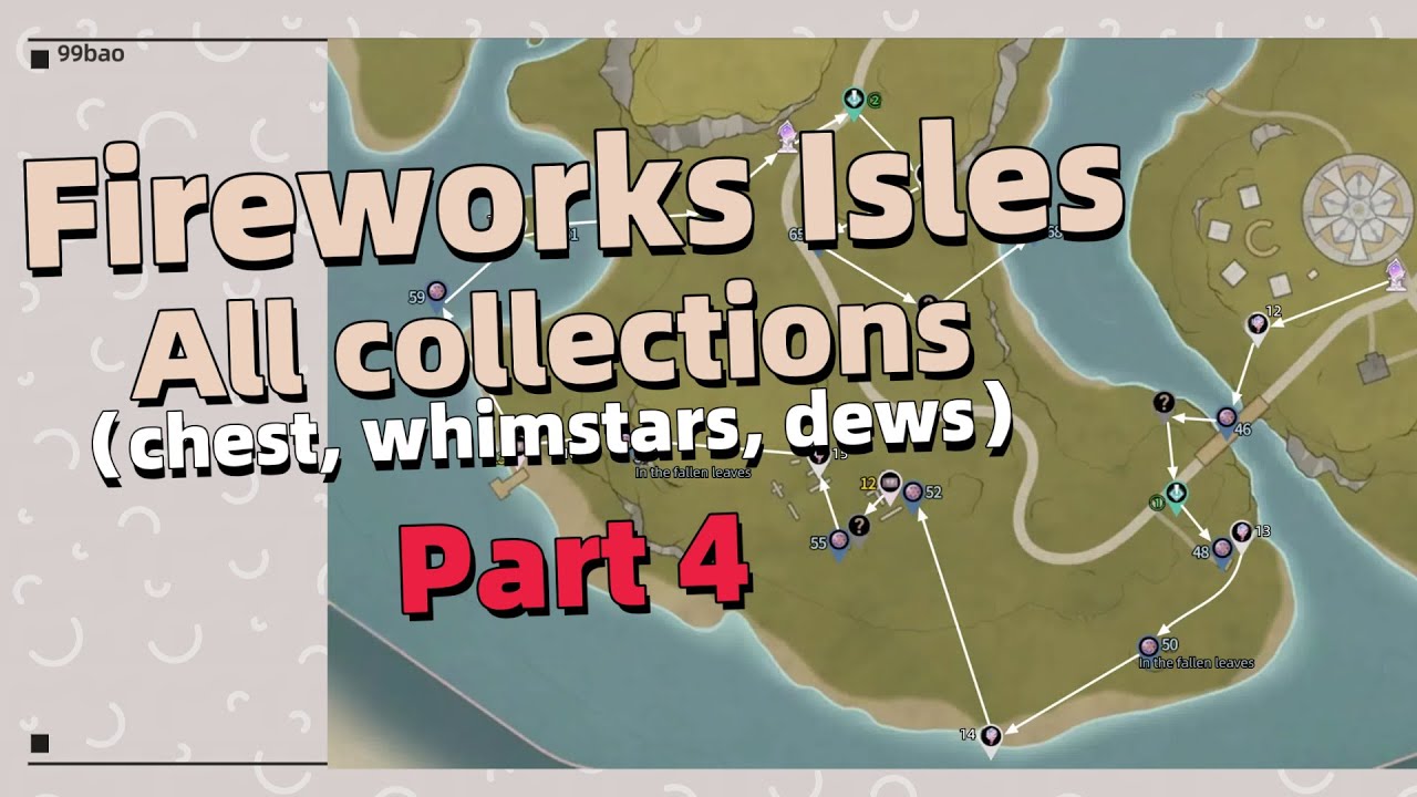 Infinity Nikki~Firework Isles All collections chests,dews,whimstars ...