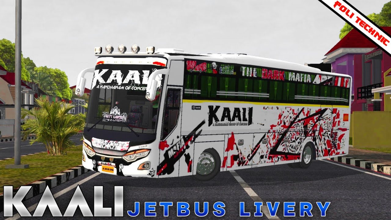Kaali Bus Livery For Bussid | Kaali Jetbus Livery | Bus Simulator ...