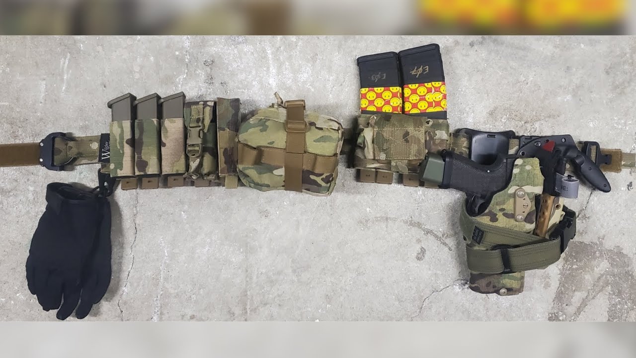 minute man battle belt setup - ats tactical skirmish belt - YouTube