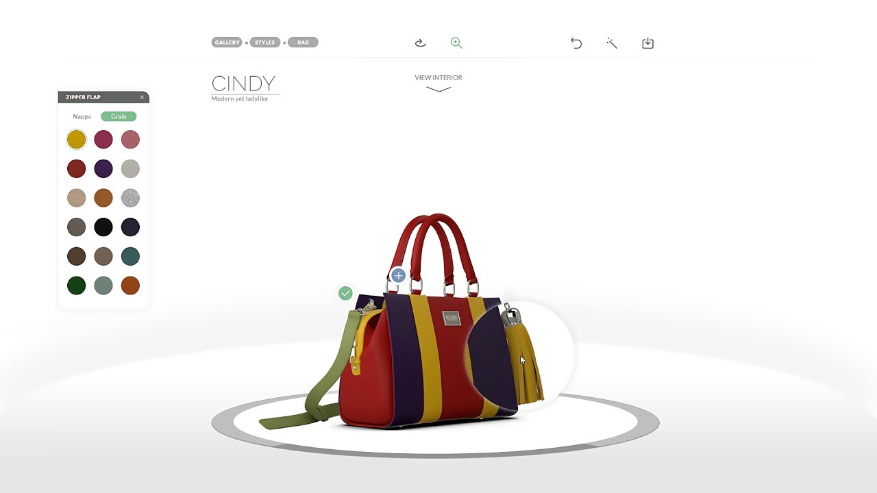 Dizaind Handbag Configurator - YouTube