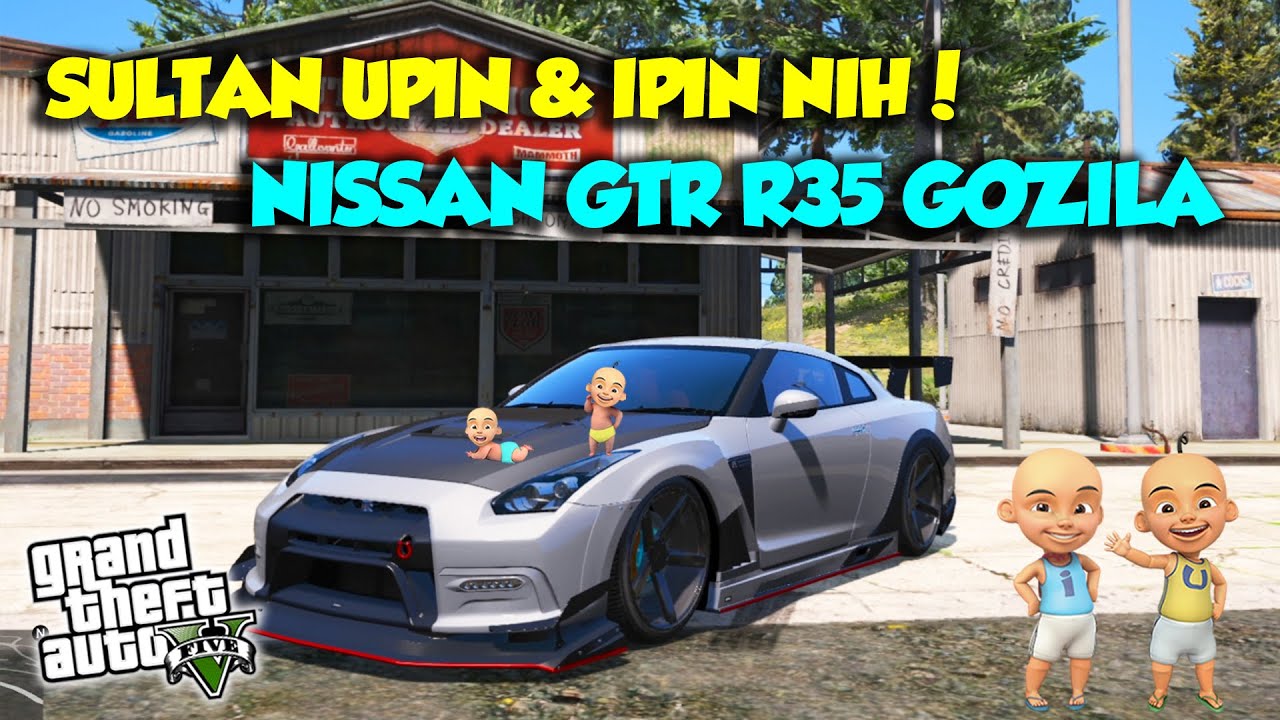 SULTAN UPIN IPIN BELI MOBIL BALAP BARU NISSAN GTR R35 FULL MODIF - GTA ...
