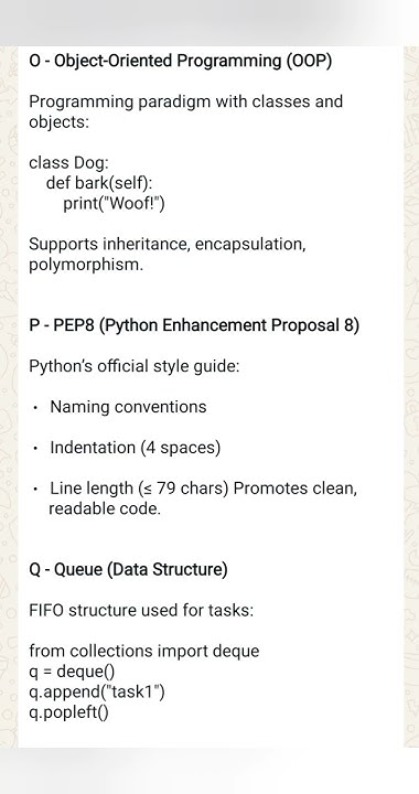 A -Z Of Python Programming #pythonprogramming #class12 #bca - YouTube
