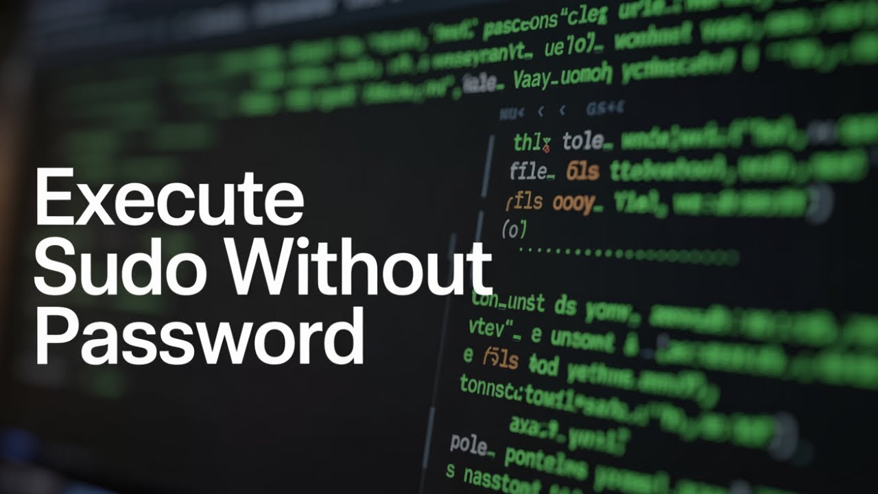 Execute sudo Without Password? [Linux/Ubuntu GUIDE] - YouTube