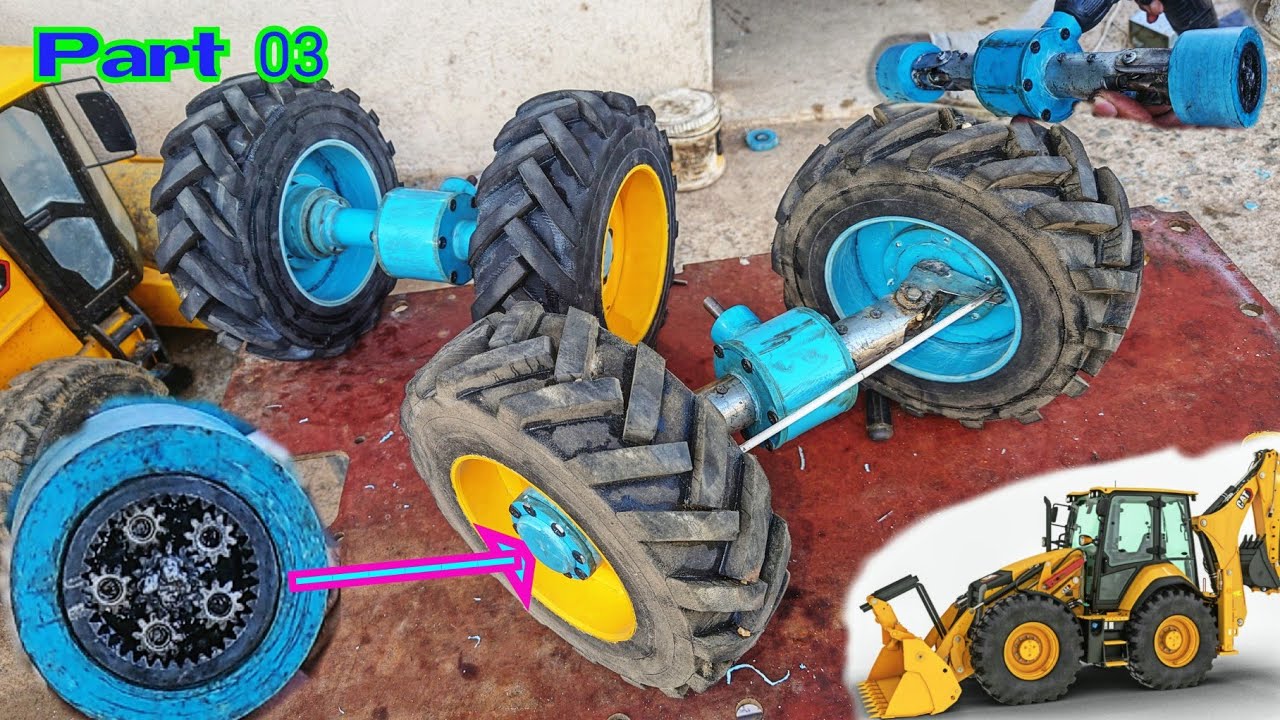 How to make MULTISTEER Steering Axles Gear Box Loader Cat 444 f2 From ...