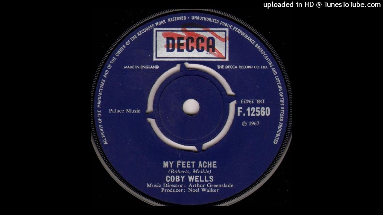 Coby Wells - My feet ache (Orig. 45 U.K.pop-syke mover with fuzz) - YouTube