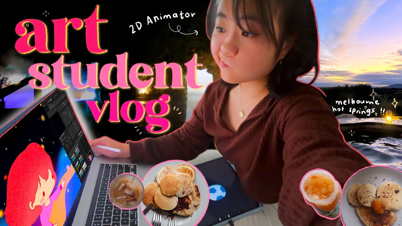 UNI VLOG 🍂 2D animation, melbourne hot springs, design classes - YouTube