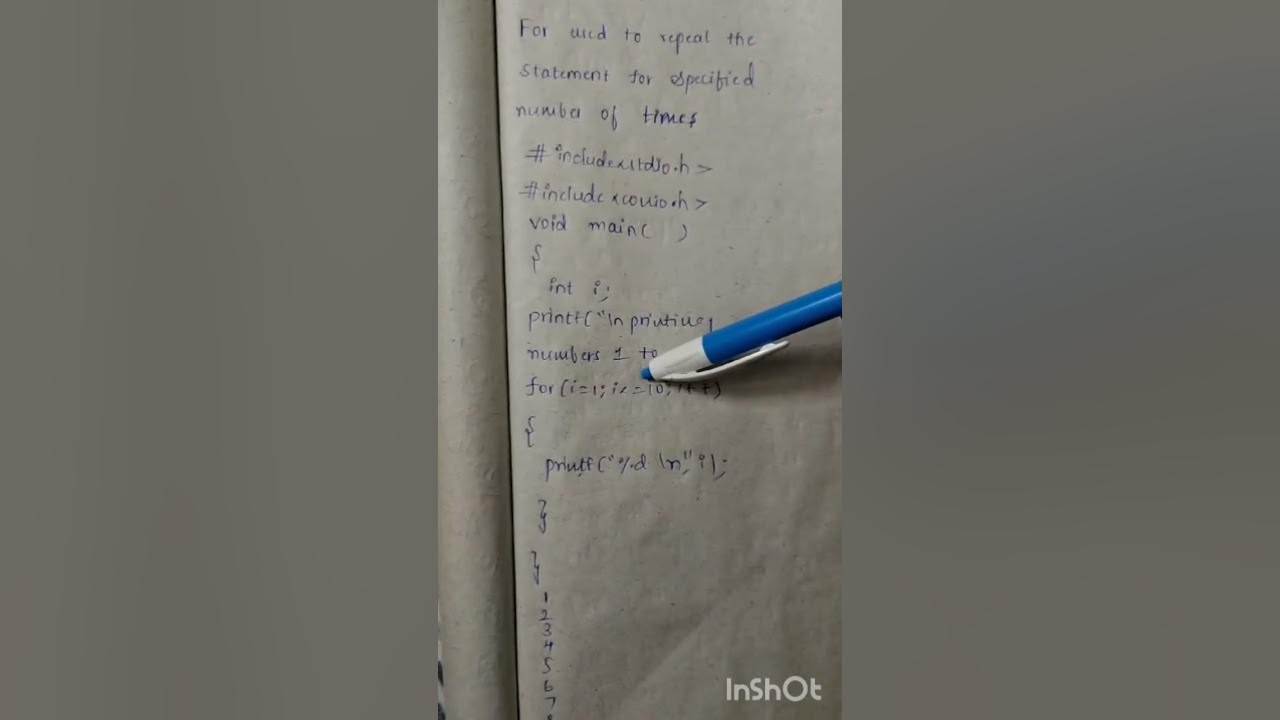for loop in c language - YouTube