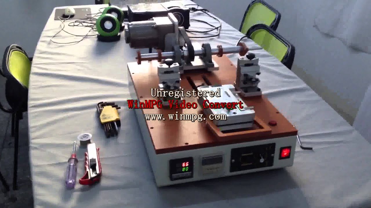 Demo video for semi-automatic lcd separating machine to separate iphone ...