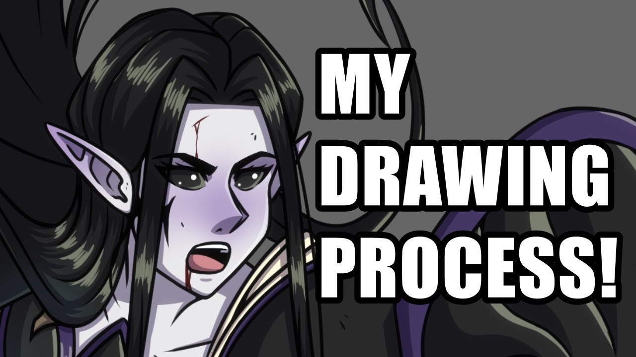 My Drawing Process! - YouTube
