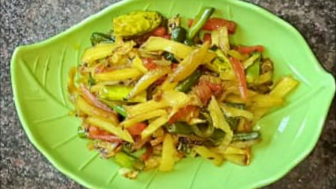 Mix vegetable bhunjiya recipe।। how to make mixed bhujia recipe - YouTube