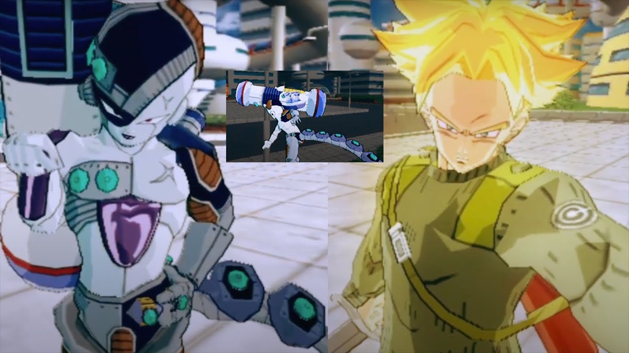 Mecha Frieza NEW Costume VS Future Trunks NEW Costume | DBBT4 BETA 13 ...