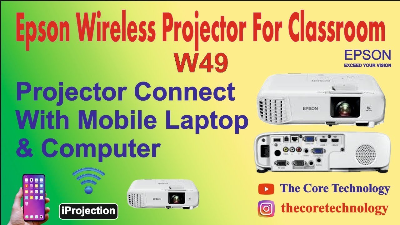 Epson EB-W49 WXGA Wireless Projector Full Review | Epson iProjection ...