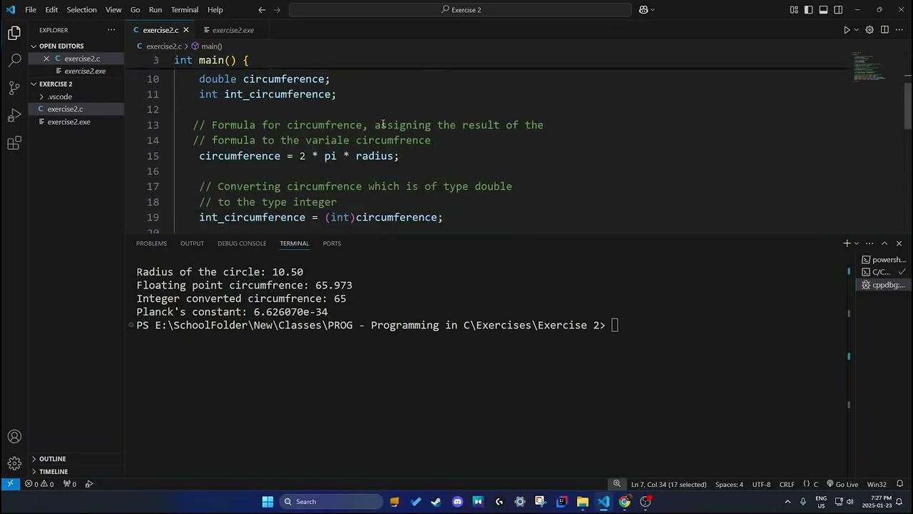 PROG2007 (C): Exercise 2 - Connor Goodwin - YouTube
