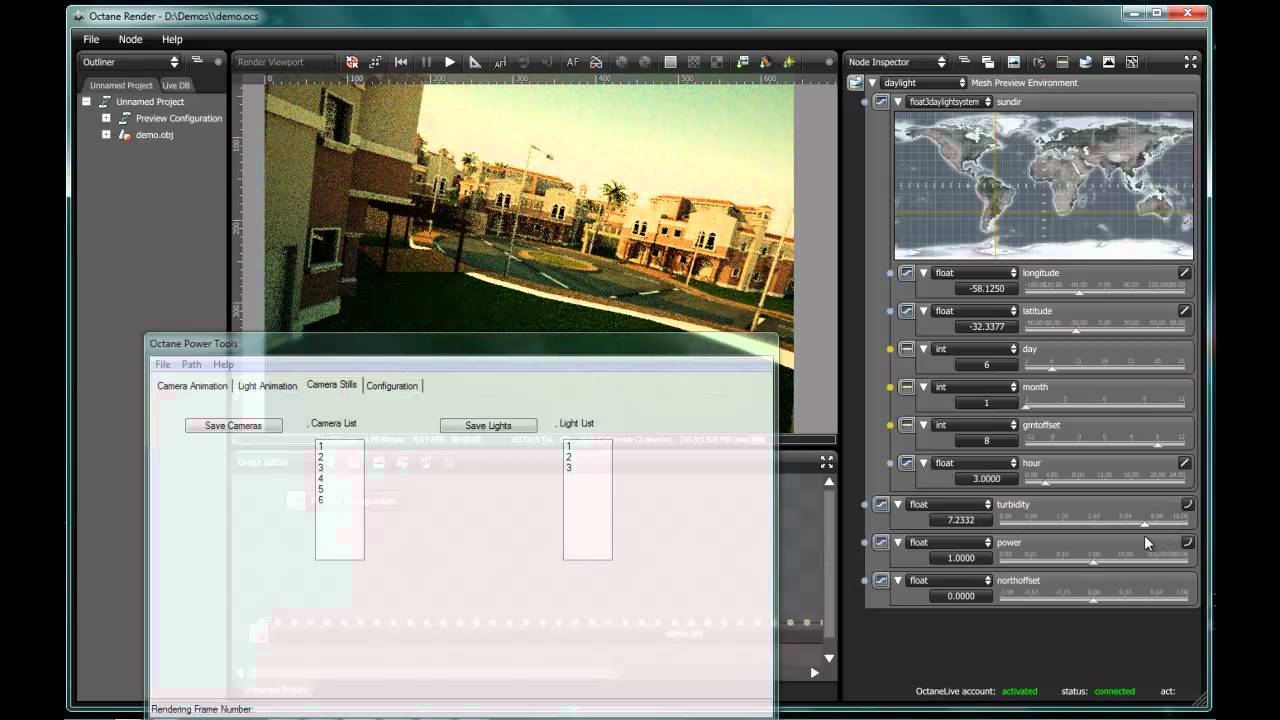 Octane Render Power Tools Cameras & Lights Combination in Octane Render ...