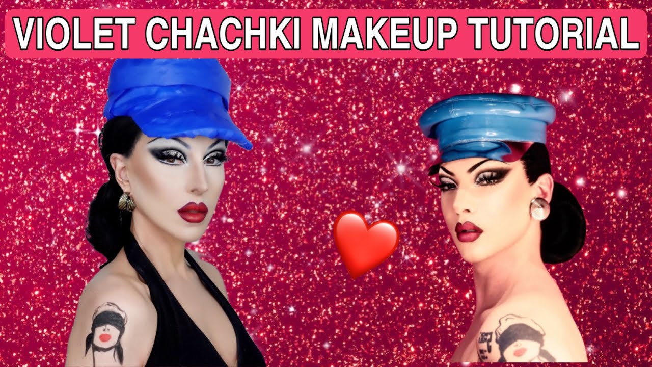 VIOLET CHACHKI MAKEUP TUTORIAL, RUPAULS DRAG RACE - YouTube