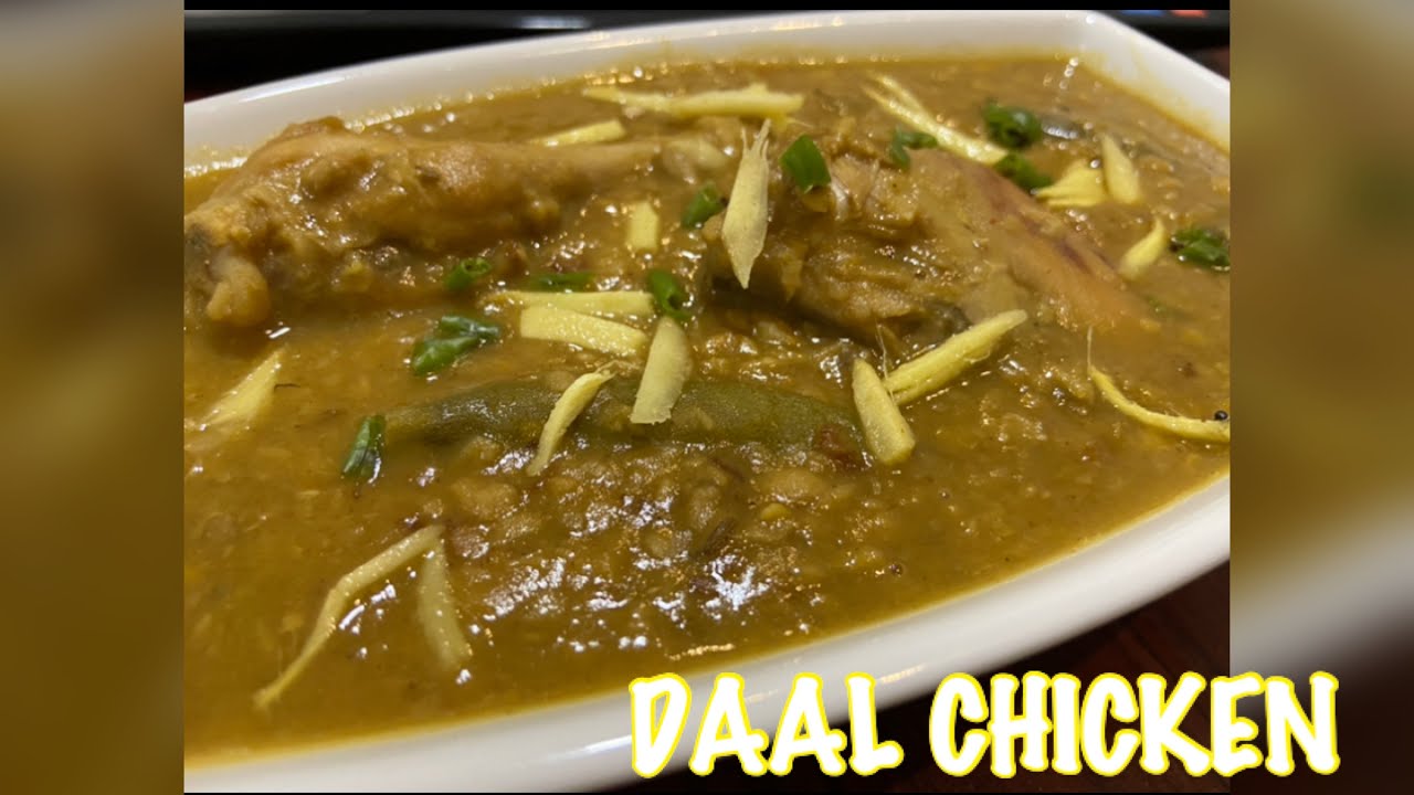 DAAL CHICKEN/ lantil with chicken/ Channa daal - YouTube