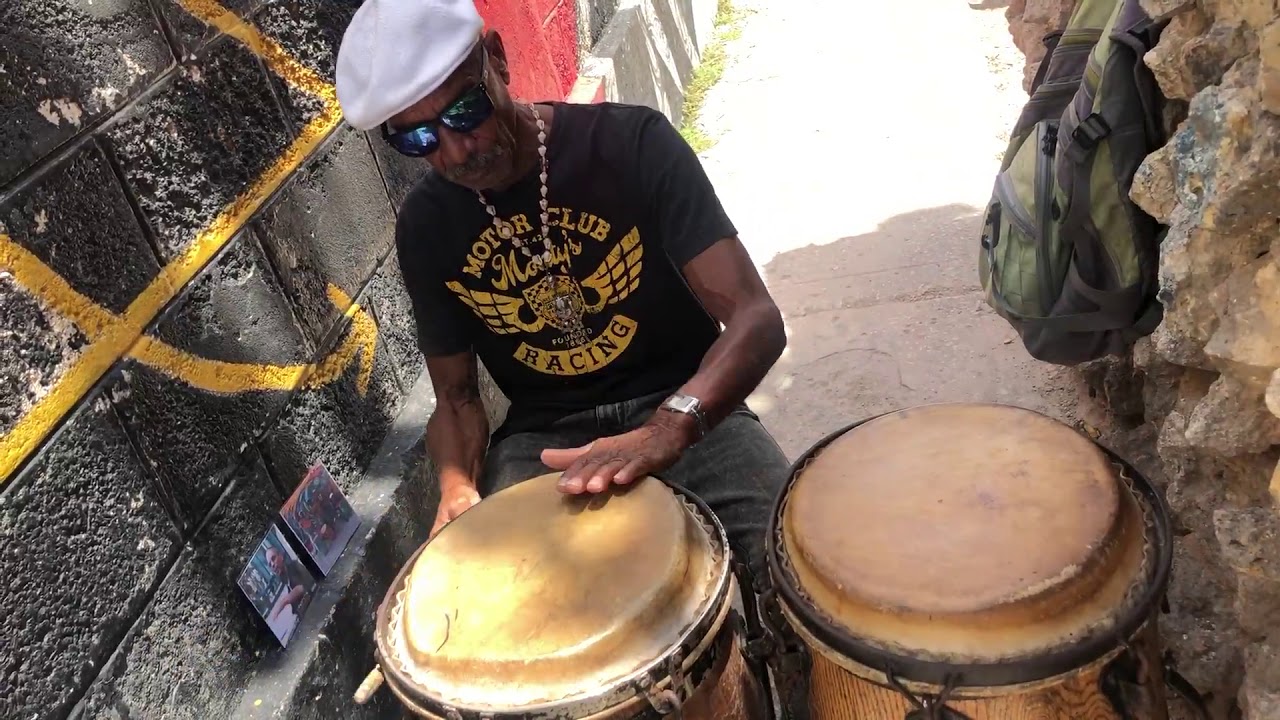 Cuba Conga Lesson Rumba Yambu of the master drummer "Leo" キューバ コンガレッスン ...
