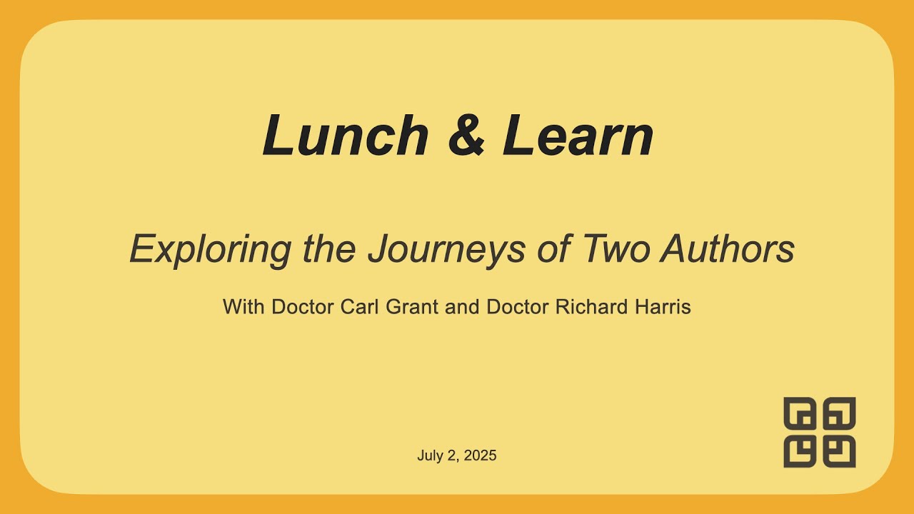 Lunch and Learn - Exploring the Journeys of Two Authors - YouTube