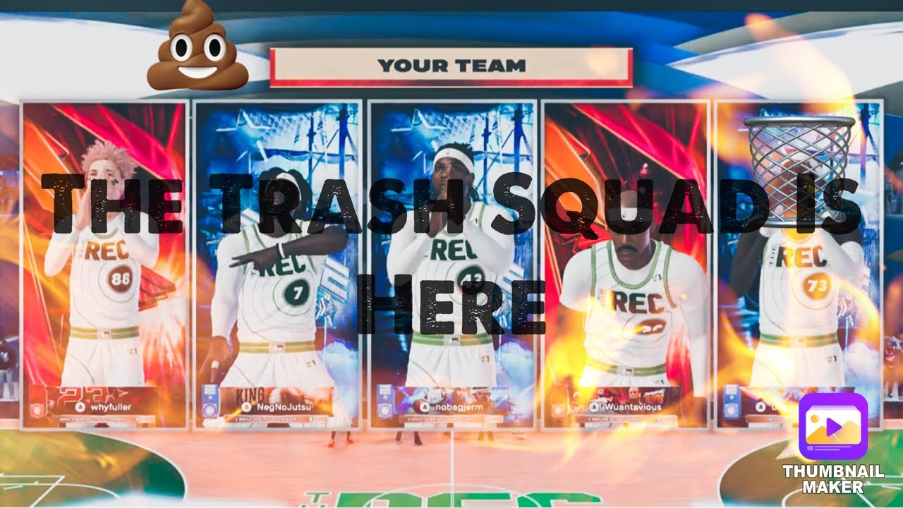 NBA 2K25 The Trash Squad Fights Through So Much Adversity To Pull Out Win In The Rec - YouTube