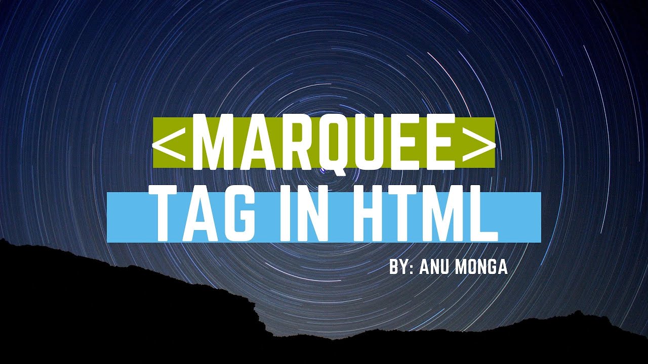 How To Use Marquee Tag In HTML Tutorial In Hindi By Anu Monga YouTube How To Use Marquee Tag In HTML Tutorial In Hindi By Anu Monga YouTube