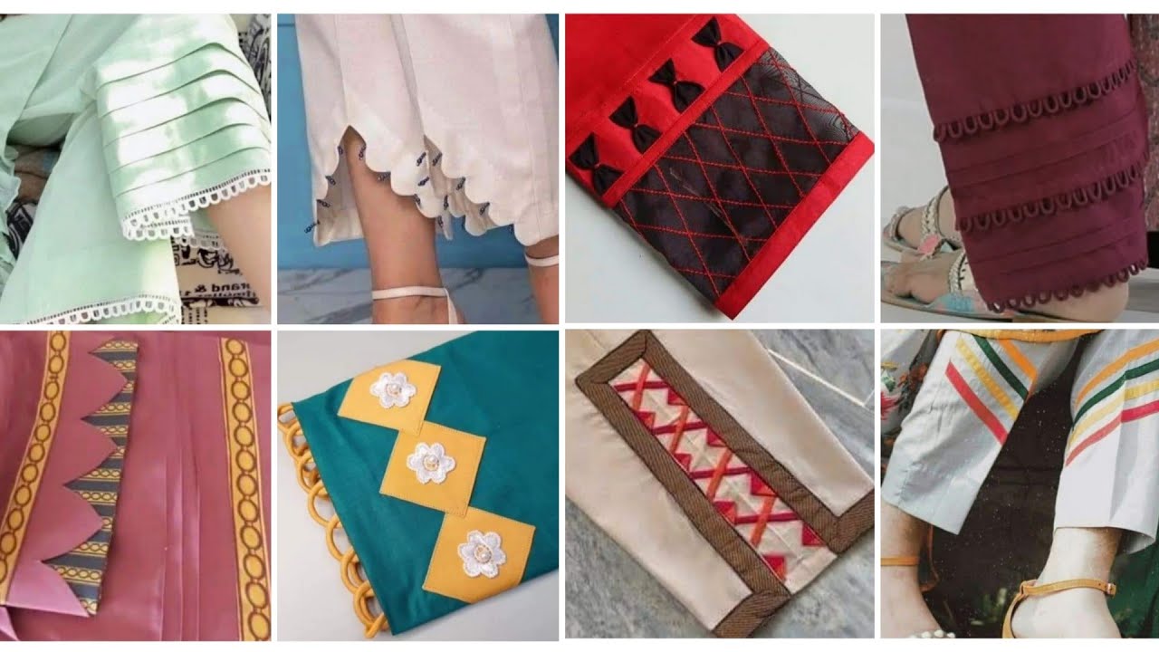 Beautiful Trouser Designing ideas// simple trouser design - YouTube