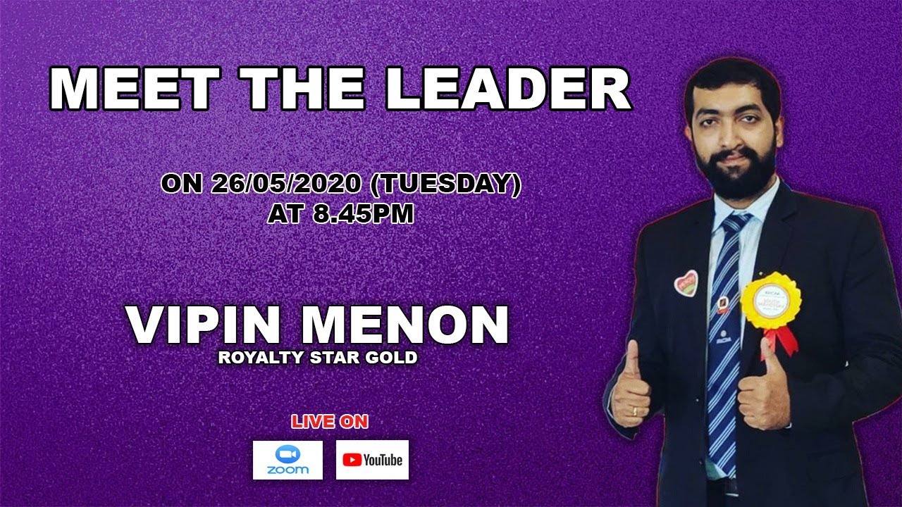 MEET THE LEADER | VIPIN MENON RCM ROYALTY STAR GOLD ACHIEVER - YouTube