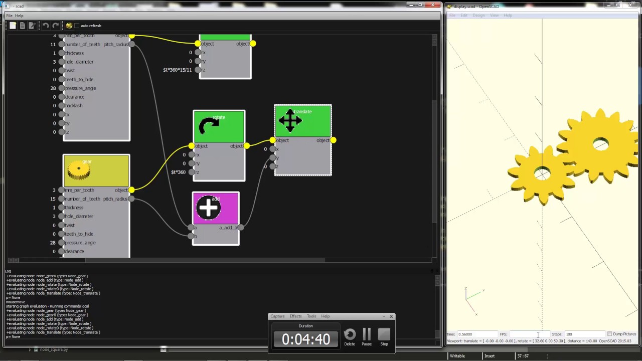 Example of CAD desgin with Graphscad - YouTube