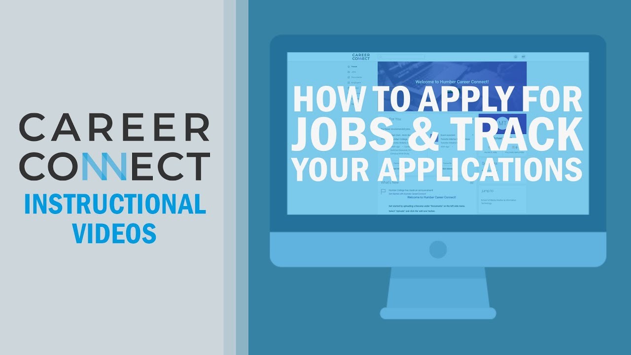 HOW TO APPLY FOR JOBS - CareerConnect - YouTube