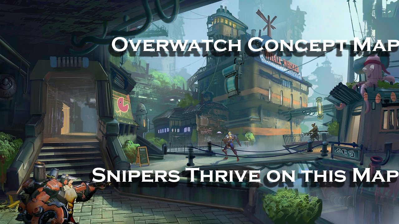 Overwatch Abandoned Theme Park Map Concept! WHERE SNIPERS HAVE THE ...