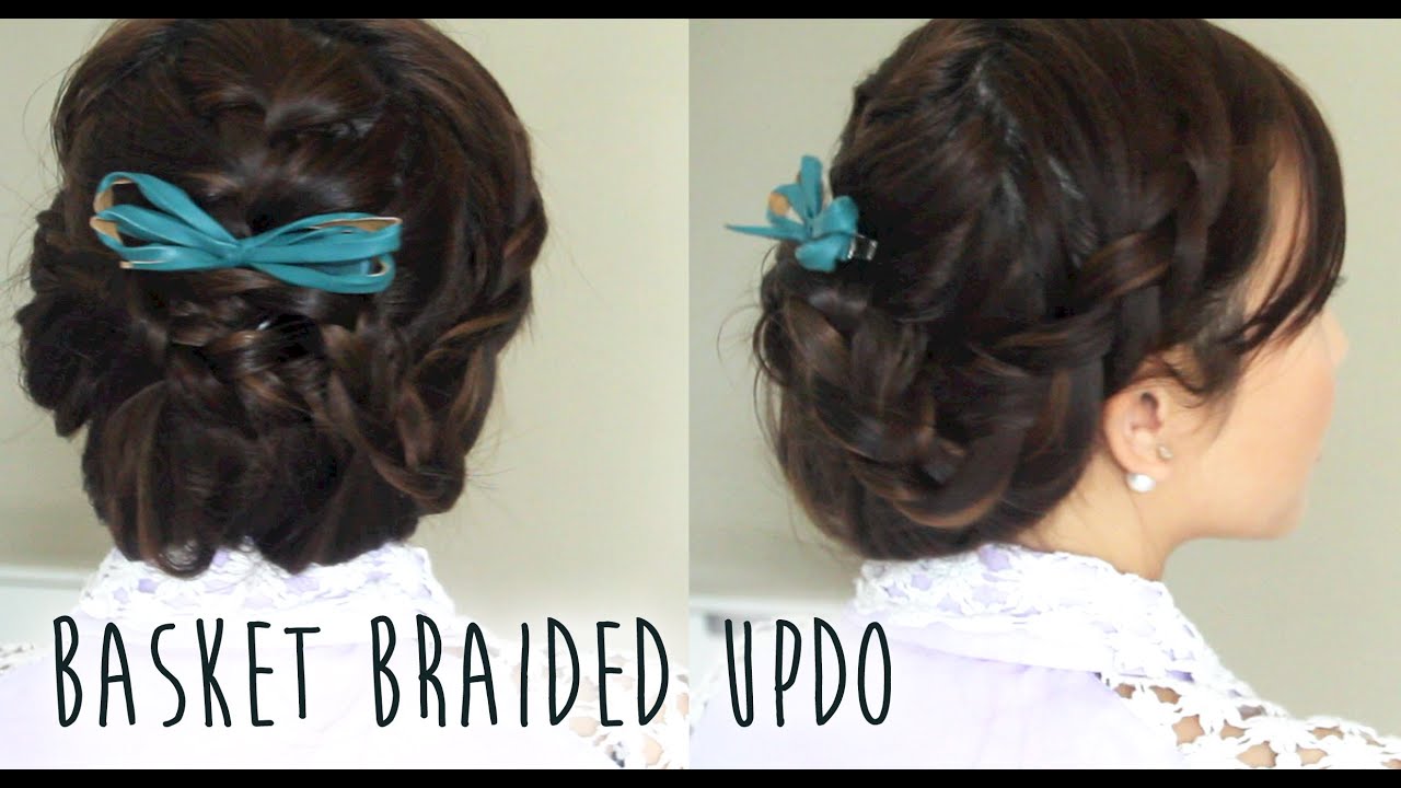 Basket Braided Updo - YouTube