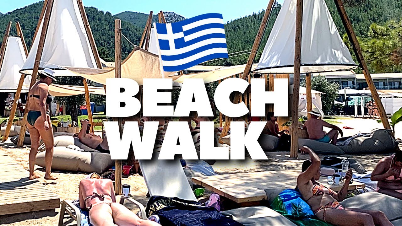 BEACH WALK GREECE | Summer Paradise | Bikini beach 🏖️ - YouTube