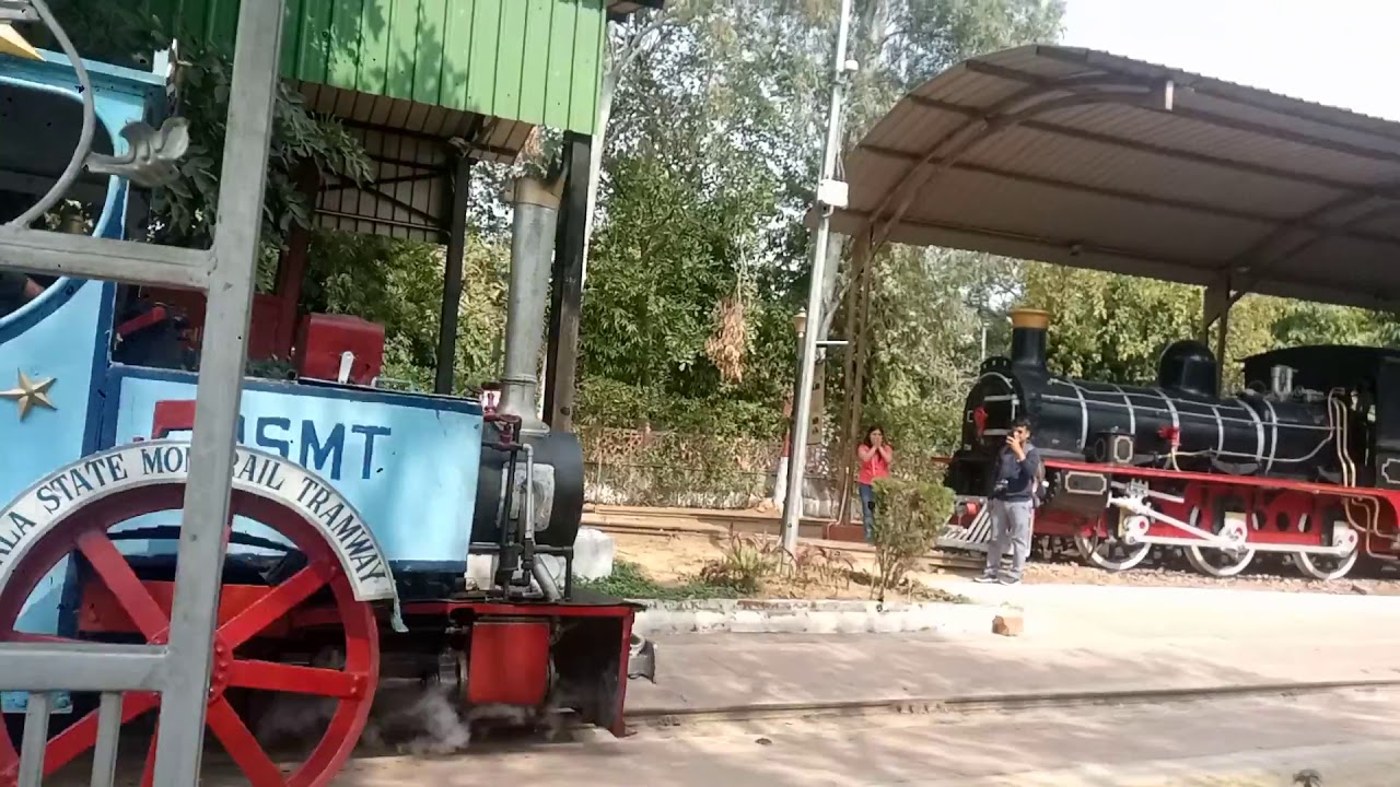 Steam tram at National Rail Museum, New Delhi - YouTube