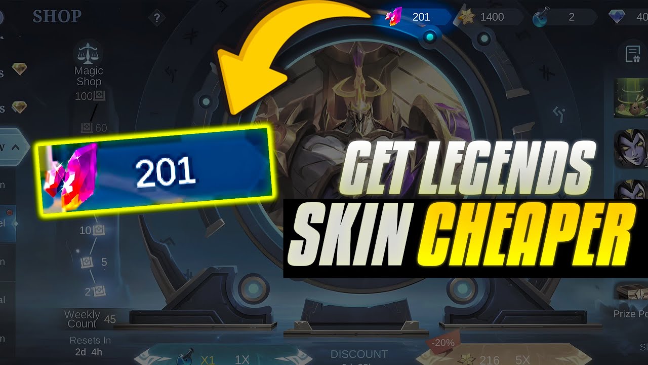 HOW TO GET LEGEND SKIN CHEAP! MAGIC WHEEL TRICK MLBB 2025 - YouTube