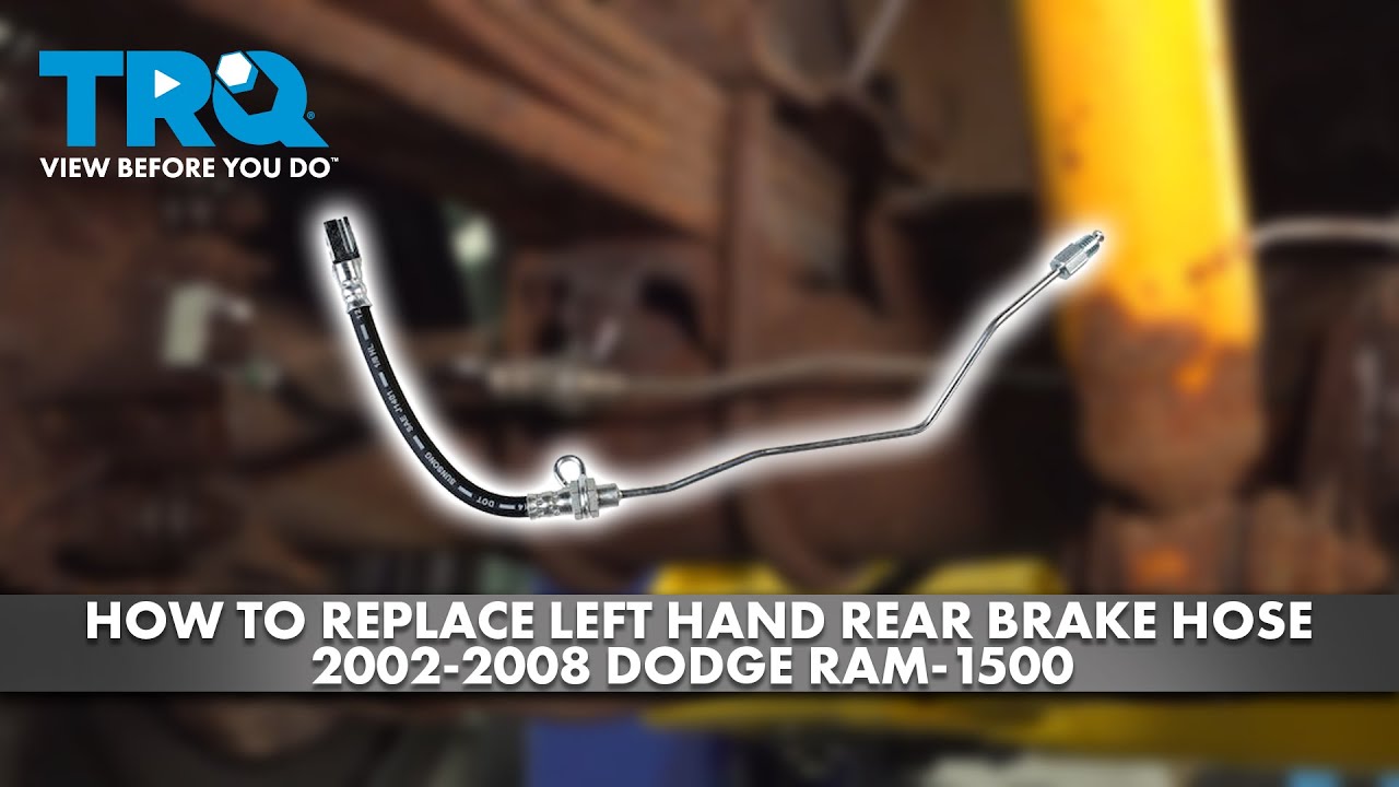 How to Replace Left Hand Rear Brake Hose 2002-2008 Dodge Ram 1500 - YouTube