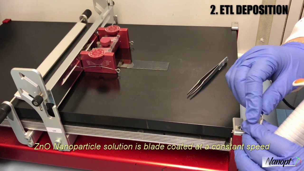 Fabrication of organic solar cells with thickness gradients - YouTube