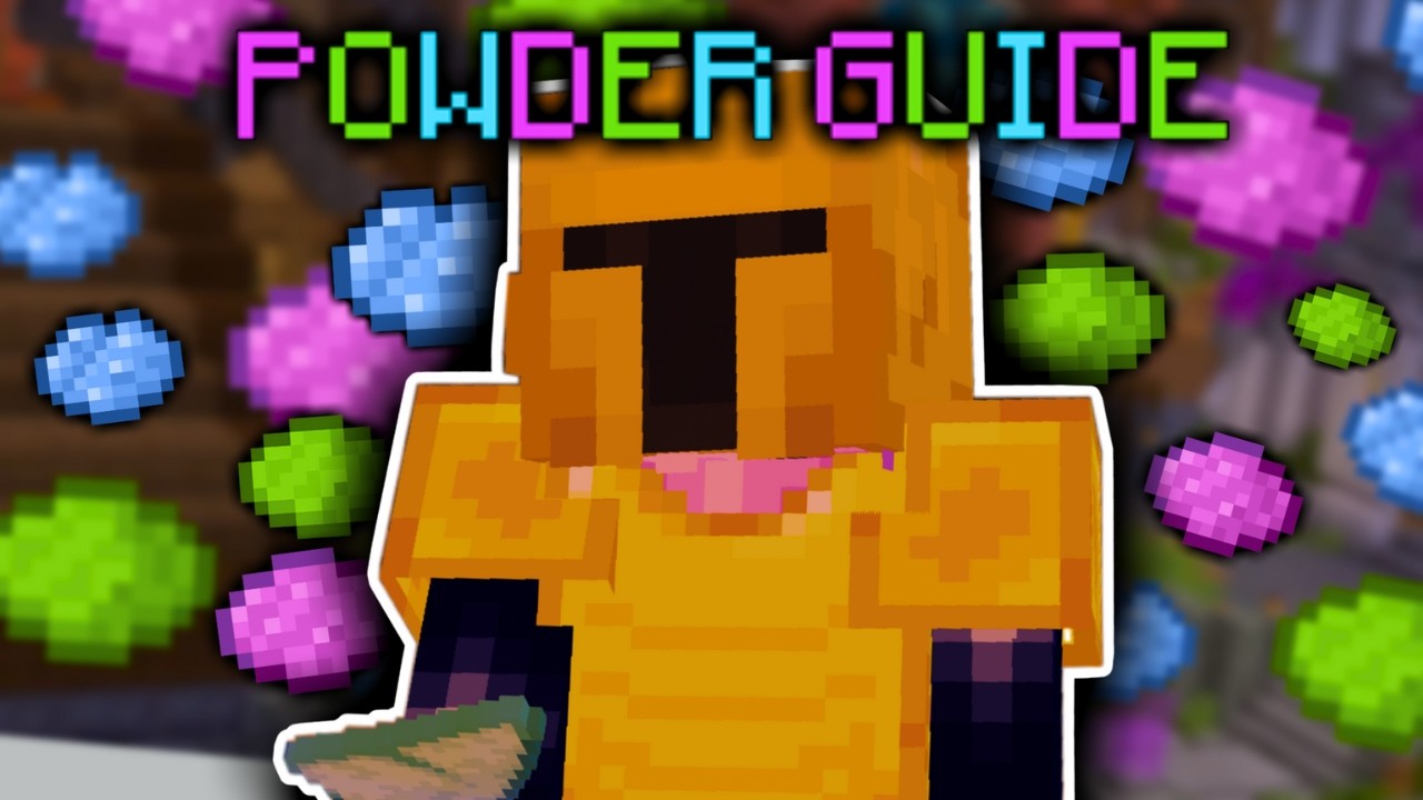 An EASY guide to Mithril, Gemstone & Glacite powder in Hypixel Skyblock ...