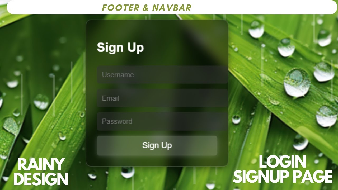 Stunning Rain Animation Create A Beautiful Rainy Day Background In Html And Css Creative Code