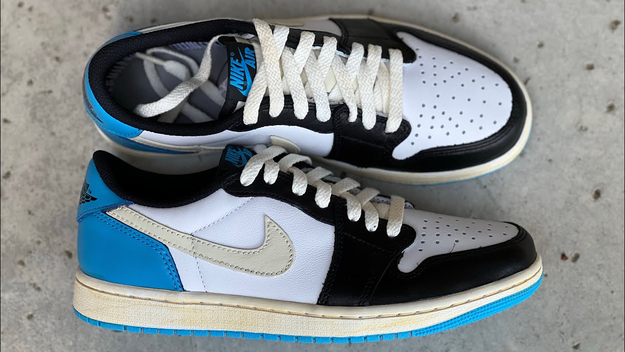 Custom Jordan 1 Low OG UNC - YouTube