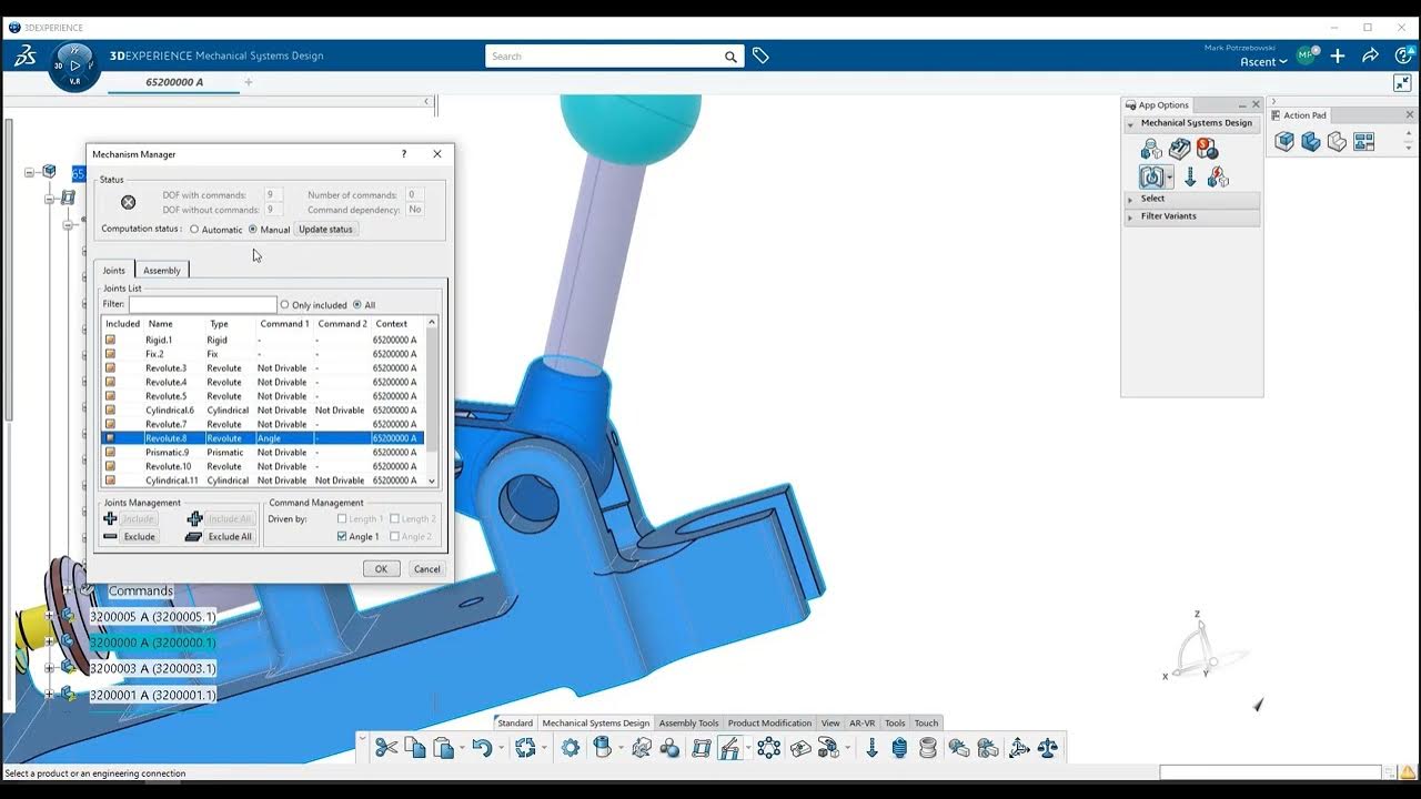 3DEXPERIENCE 2023: Building a Kinematic Simulation in the Mechanical ...