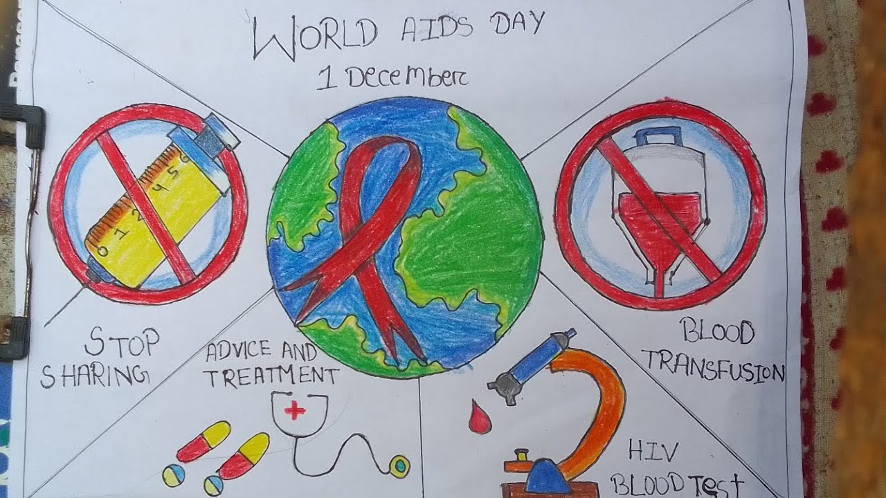 World Aids day Drawing - YouTube