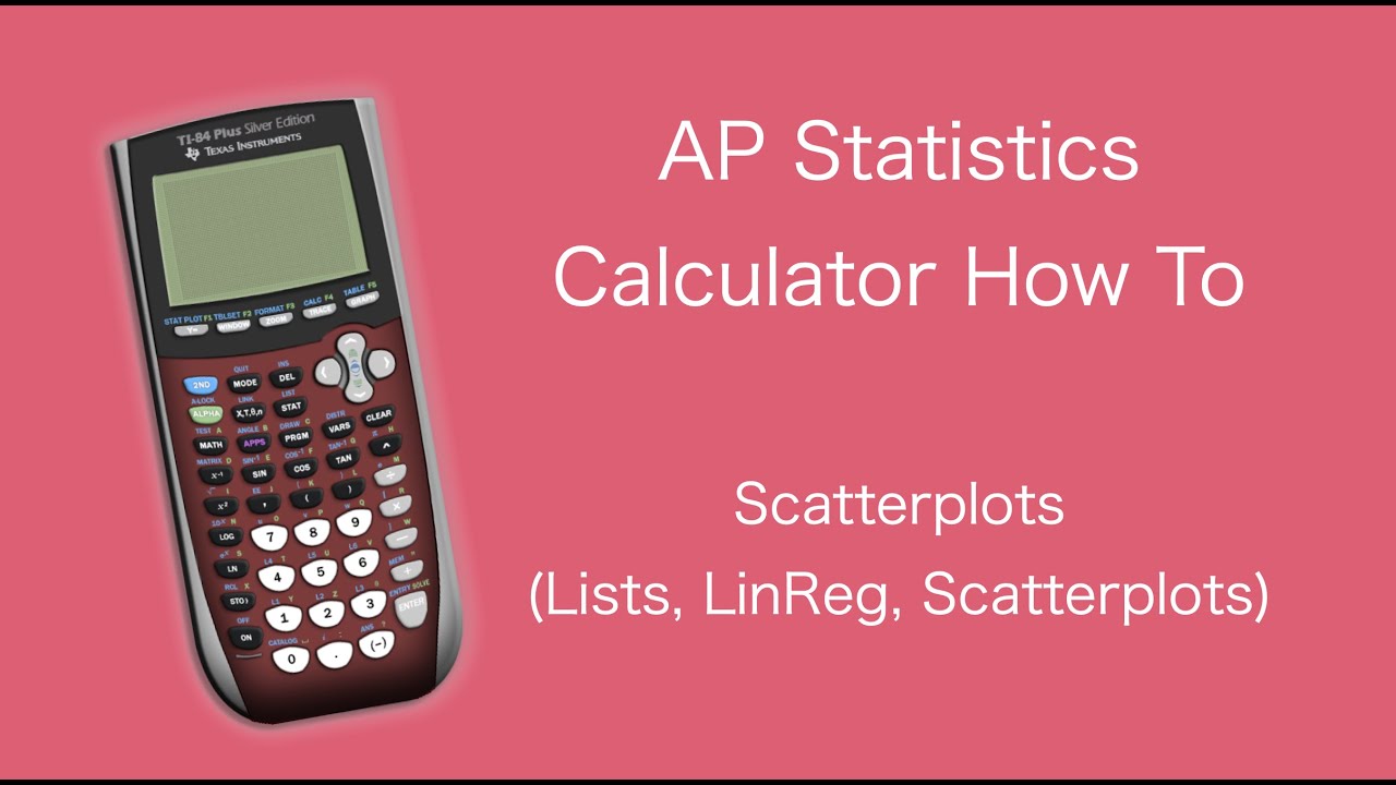 AP Statistics Calculator How To Ep. 2 [linReg, scatterplots] - YouTube