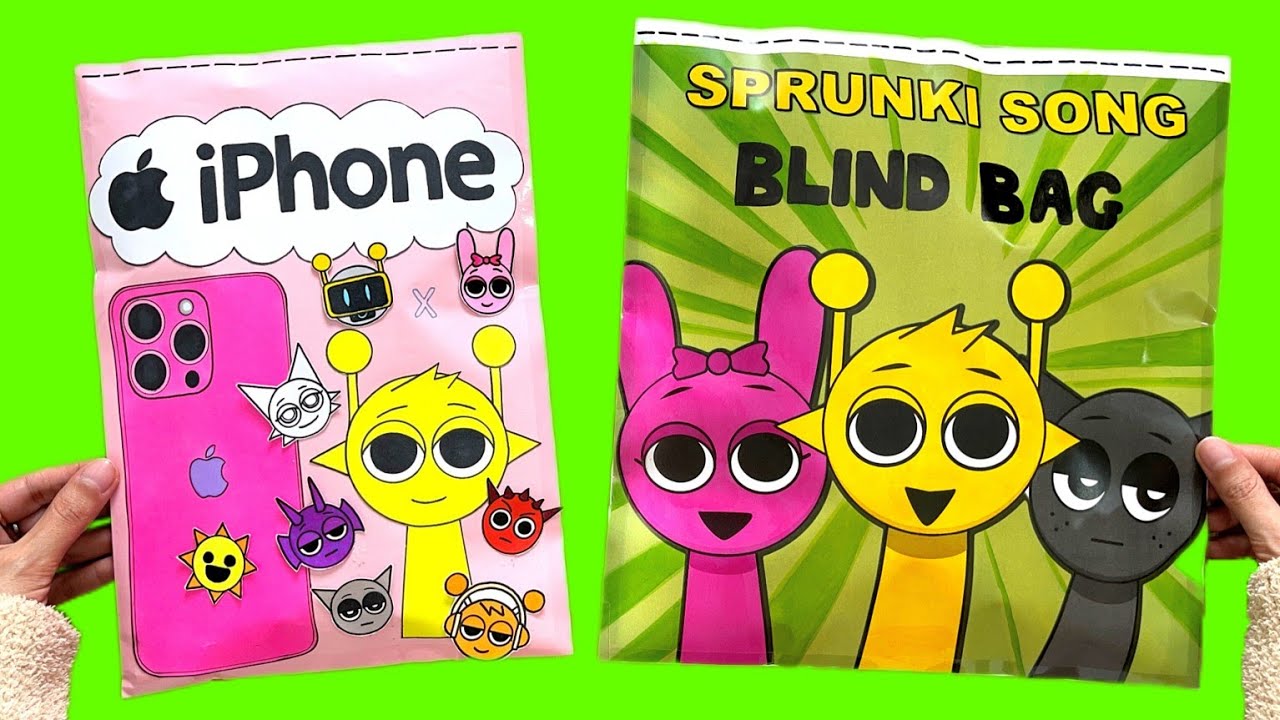 SPRUNKI Blind Bag Unboxing 👀 Paper DIY | ASMR - YouTube