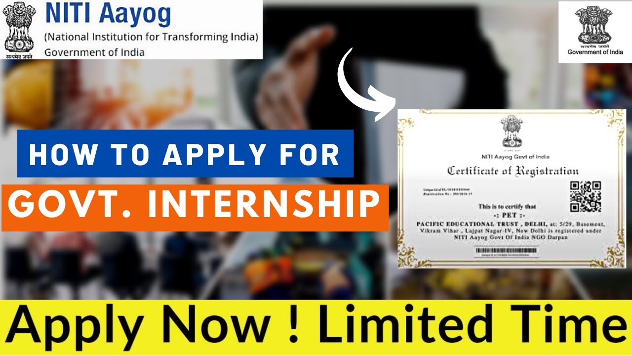 How to Apply for Govt Internships || Government Internship 2023 || NITI ...